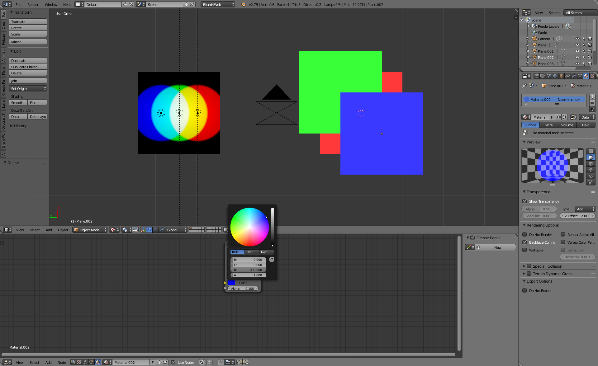 Materials - Additive Shader | Blend4Web